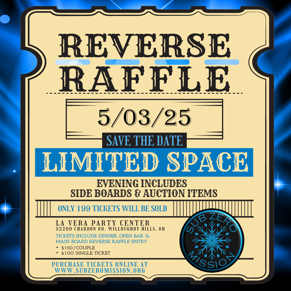 Annual Reverse Raffle Sponsor Application – Sub Zero Mission